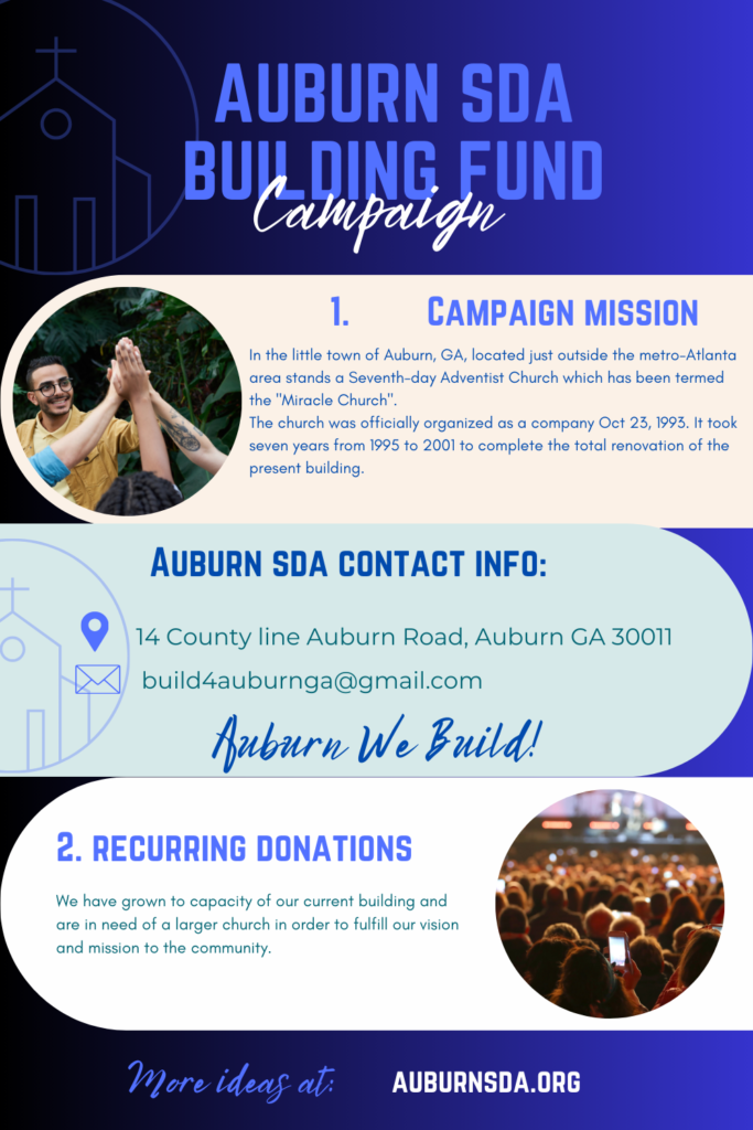 SDA Building Fundraiser Campaign