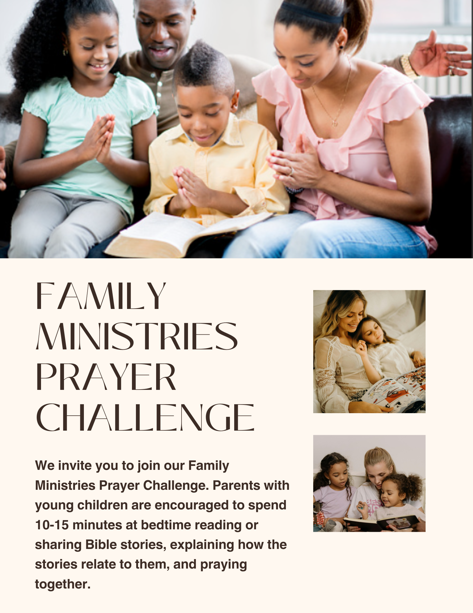 Family Ministries Prayer Challenge | Auburn Seventh-day Adventist Church